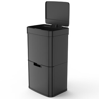 Intelligent Trash Can for Automatic Closure,Garbage Cans with Dual zone ...