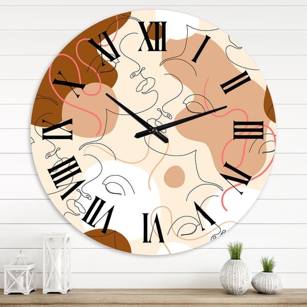 wall clock drawing design