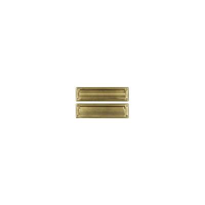 Deltana 13-1/8" x 3-5/8" Solid Brass Mail Slot with Interior Flap ...