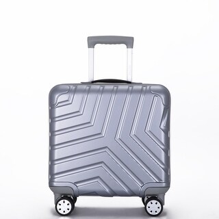 16" Small Travel Suitcase PC Lightweight Hardshell Luggage w/Silent ...