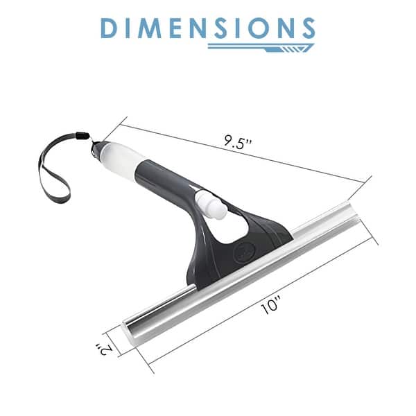 ToiletTree Products Squeegee with Built-In Pump Spray Bottle - 10 x 9.5 ...