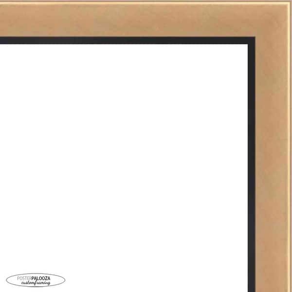 16x10 Contemporary Gold Complete Wood Picture Frame with UV Acrylic ...