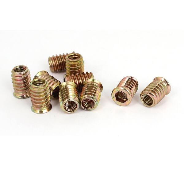 Fitting M8 Hex Socket Head E-Nut Insert Screws Nuts 8mmx20mm 10 Pcs ...