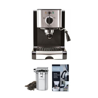Capresso EC100 Pump Espresso and Cappuccino Machine (Black) Bundle ...