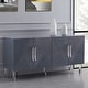 Best Master Furniture Lawson 64" Sideboard with Acrylic Legs - Bed Bath ...