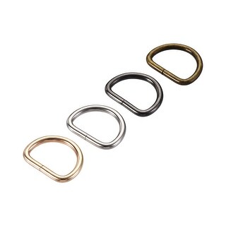 Metal D Ring 25mm D-Rings Buckle Silver, Gold, Bronze Tone, Black(Total ...