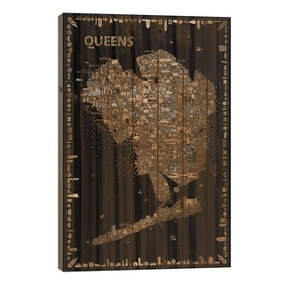 Glam New York Collection-Queens Print On Wood by Rafael Esquer - Multi ...