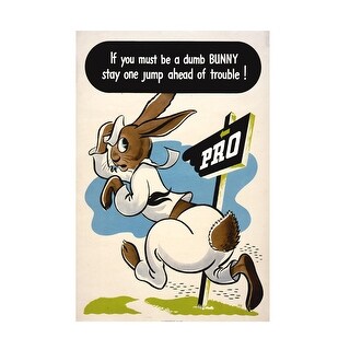 Print Collection 'Dumb Bunny' Canvas Art - Bed Bath & Beyond - 39535709