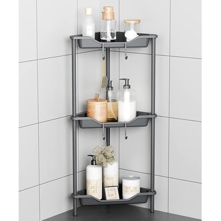 3 Tier Floor Standing Plastic Corner Shower Shelf Storage Rack - ‎3 ...