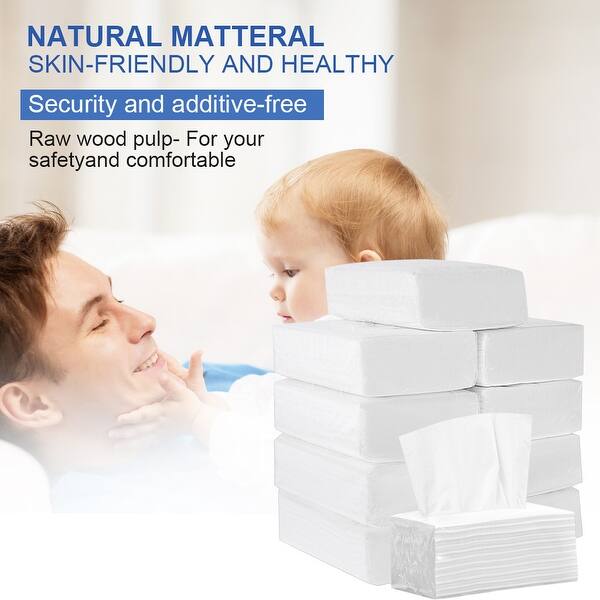 50Packs Facial Tissues Toilet Paper Toilet Tissue Ultra Soft Tissues ...