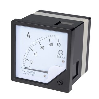 AC 0-50A Analog Panel Ammeter Gauge Ampere Current Meter 6L2 1.5 Error ...