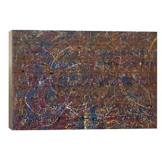 Blue and Red Composition Print On Wood by Shawn Jacobs - Multi-Color ...