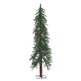5 Foot Pre Lit Alpine Tree with 150 clear lights - N/A - Bed Bath ...