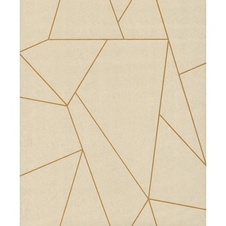 Inspired by Color Nazca Almond & Gold Wallpaper - Bed Bath & Beyond ...
