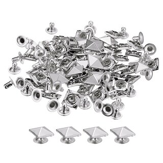 50 Sets Spike Rivet, 10mm Pyramid Rapid Rivet Studs Square Spikes - Bed ...