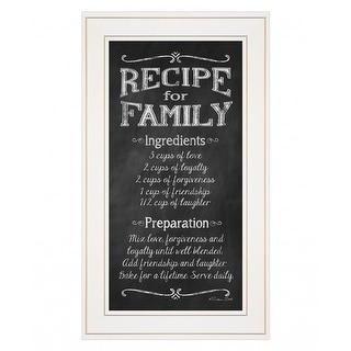 Recipe For Family White Framed Print Wall Art - Bed Bath & Beyond ...
