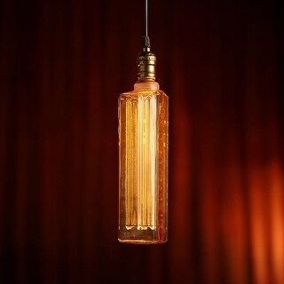 Irregular LED Edison Decorative Bulb, Dimmable, Amber Glass, Soft Warm ...