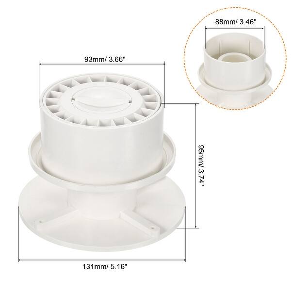 54mm PVC Insert Floor Drain Removable Cover Strainer with Access Port ...