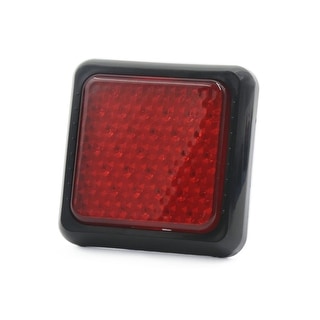Unique Bargains 10cm x 10cm Square Shaped Red LED Car Vehicle Tail ...