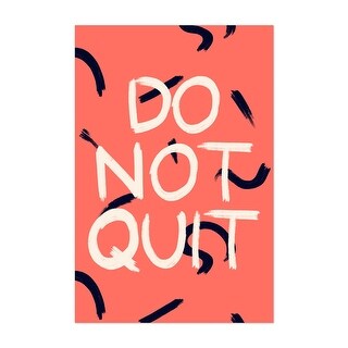Do Not Quit Typography Motivational Quotes Sayings Art Print/Poster ...
