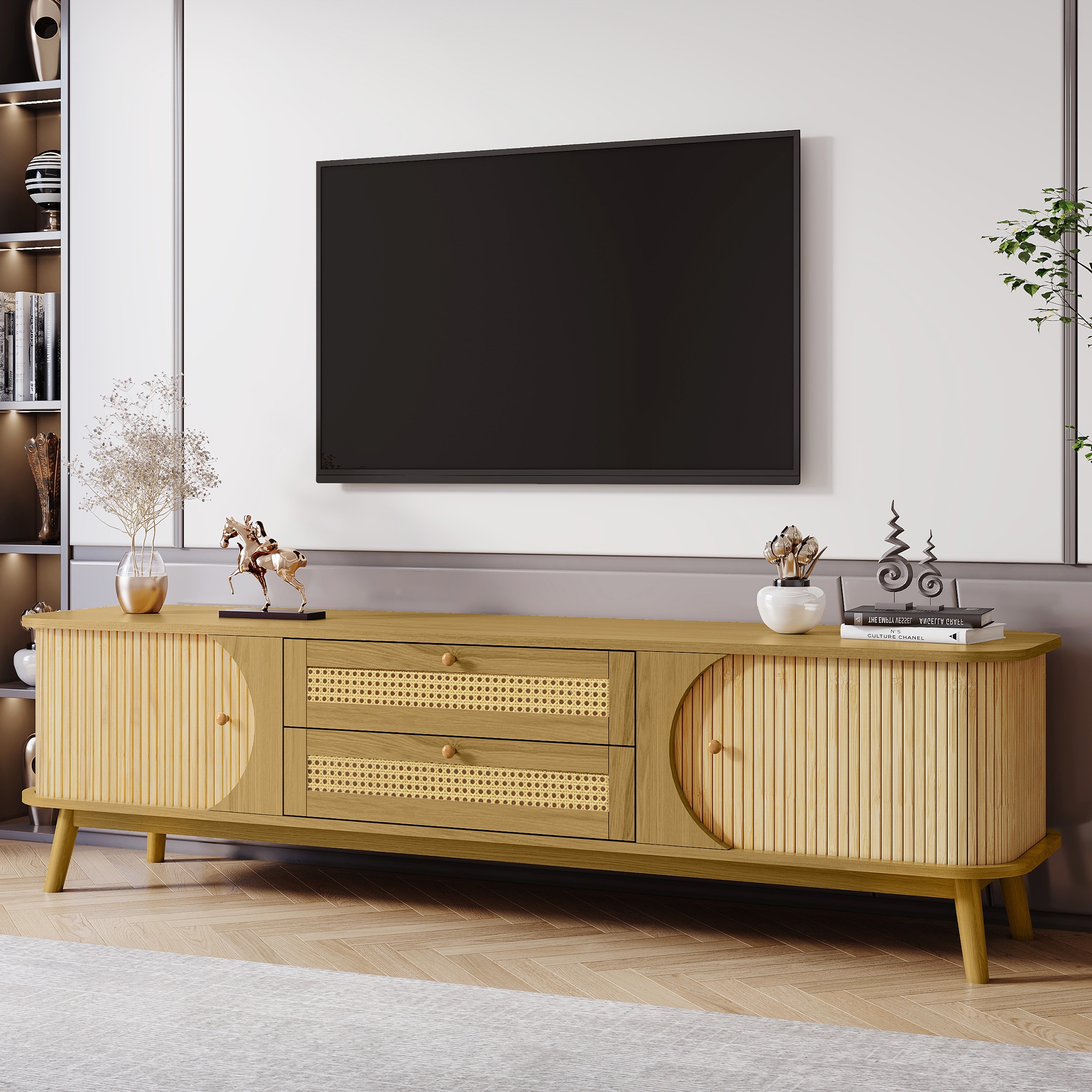 Eclectic tv stand store