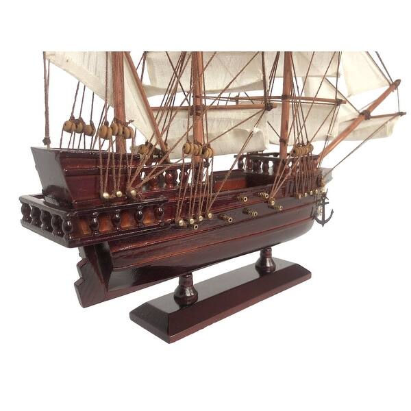Wooden John Halsey's Charles White Sails Pirate Ship Model - On Sale ...