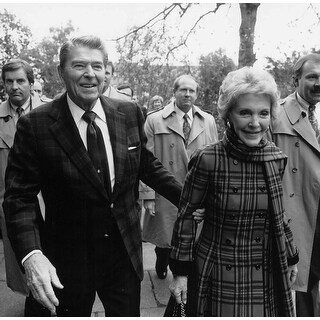 Ronald and Nancy Reagan smiling in Scotland Photo Print - Bed Bath ...