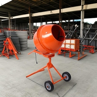 Portable Cement Mixers Concrete Mixers 4.6 cu/ft Electric Cement Mixer ...