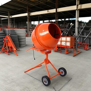 Portable Cement Mixers Concrete Mixers 4.6 cu/ft Electric Cement Mixer ...