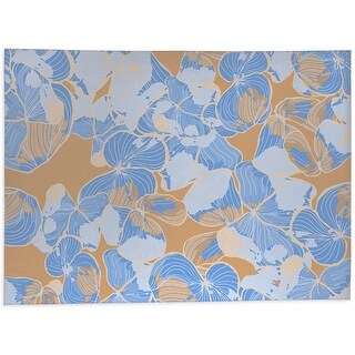 BOHO FLORAL BLUE Outdoor Mat By Kavka Designs - Bed Bath & Beyond ...