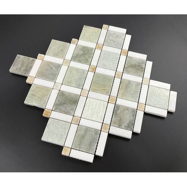 Marble Pinwheel Wall and Floor Mosaic Tiles - Case (5 Sheets) - On Sale ...