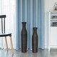 Tall Decorative Modern Ribbed Trumpet Design Brown Floor Vase ...