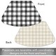 Buffalo Check, Reversible Easy Care Flexible Plastic Placemat, Wedge ...