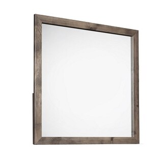 Ent 40 x 40 Dresser Mirror, Tempered Glass, Rectangular Frame, Greige ...