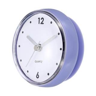 Waterproof Bathroom Clock Battery Operated Wall Clock with Suction Cup ...