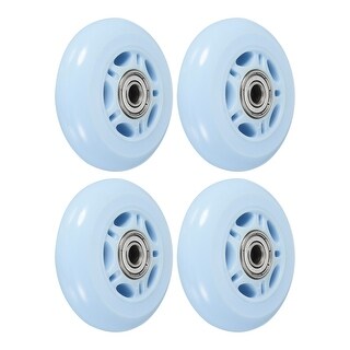 Inline Skate Wheels with Bearings 82A Skate Replacement, Blue 4pcs ...