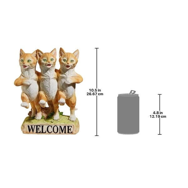 Design Toscano Chorus Line Of Cats Welcome Statue - Bed Bath & Beyond ...