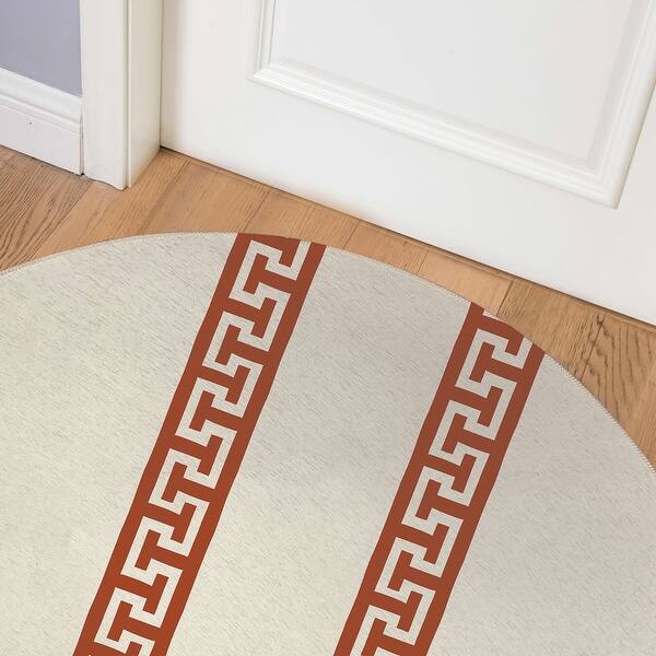 APHRODITE BORDER RUST Doormat By Becky Bailey - Bed Bath & Beyond ...