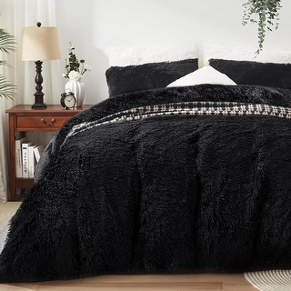 Duvet Cover Set, Luxury Ultra Soft Crystal Velvet Bedding Sets - Bed ...