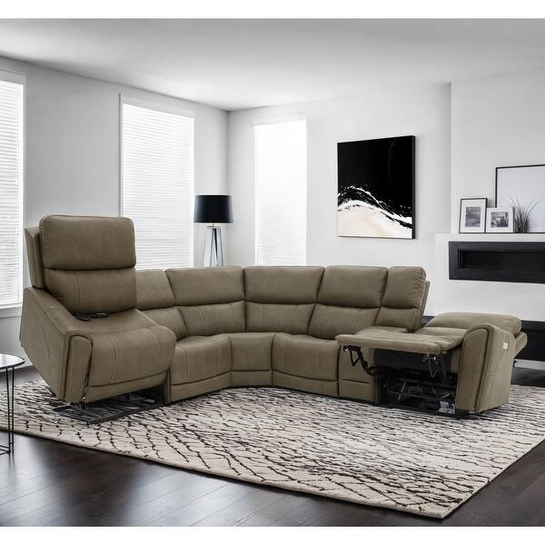 Furniture of America Briova Power Triple Motor Lift Reclining Sectional ...