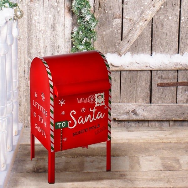 21" Metal Santas Public Mailbox - Bed Bath & Beyond - 34663174