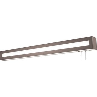 Hayes 4-feet Oil-Rubbed Bronze LED Overbed Fixture, White Acrylic Shade ...