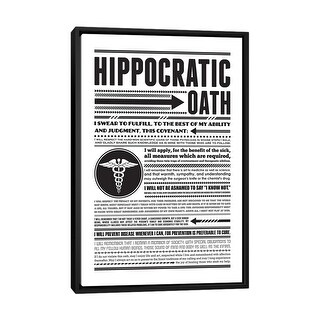 iCanvas "Hippocratic Oath" by Benton Park Prints Framed Canvas Print ...