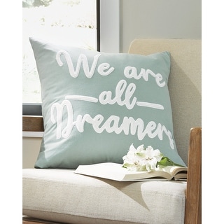 Dreamers Light Green/White Pillow - Bed Bath & Beyond - 32585446