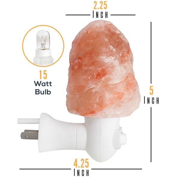 Feel Good Light Himalayan Salt Wall Plugin Mini-Lamp Himalayan Night ...