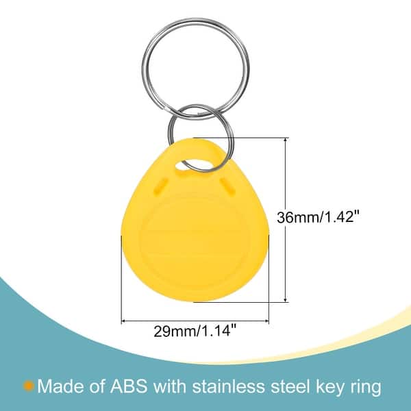 6Pcs ID Card Key Fobs RFID Proximity 125KHz Rewritable Copyable Token ...