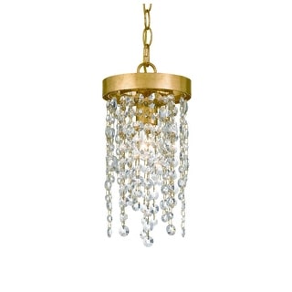 Crystorama Lighting Group Windham Single Light 7" Wide Crystal Mini ...