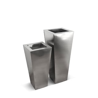 Satino Classic Short Tapered Satin Pot 2 Piece Set - 2 Piece Set - Bed ...