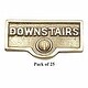 25 Switch Plate Tags DOWNSTAIRS Name Signs Labels Brass | Renovator's ...