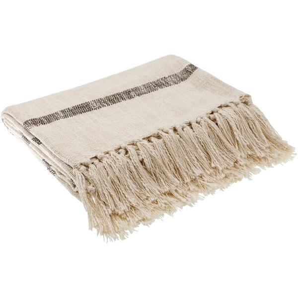 Artistic Weavers Farmhouse Stripe Throw Blanket 50"W x 60"L - Bed Bath ...
